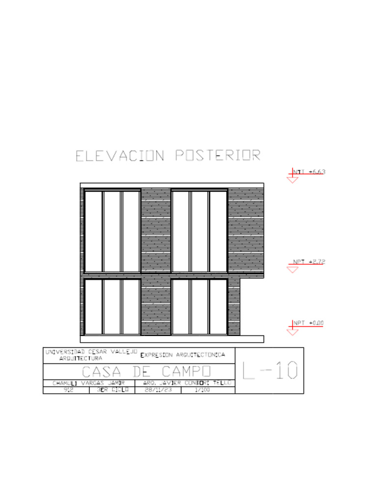 Elevacion Posterior | PDF