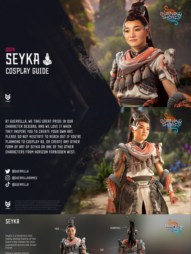 Seyka Cosplay Guide: Horizon Forbidden West | PDF | Wool | Rope