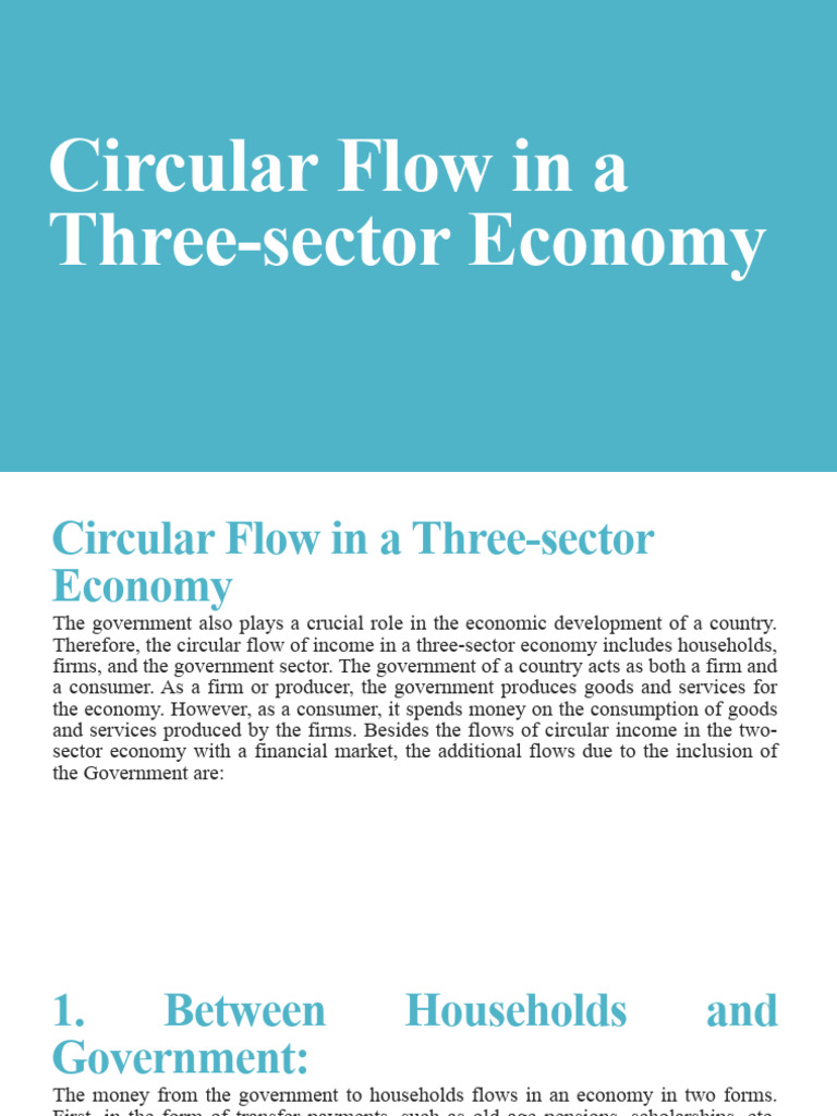 Circular Flow in A Three-Sector Economy | PDF
