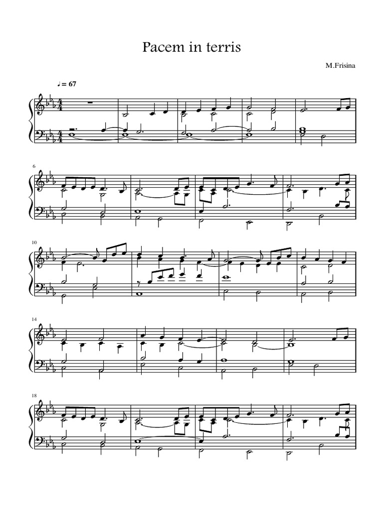 Pacem in Terris-Accompagnamento | PDF