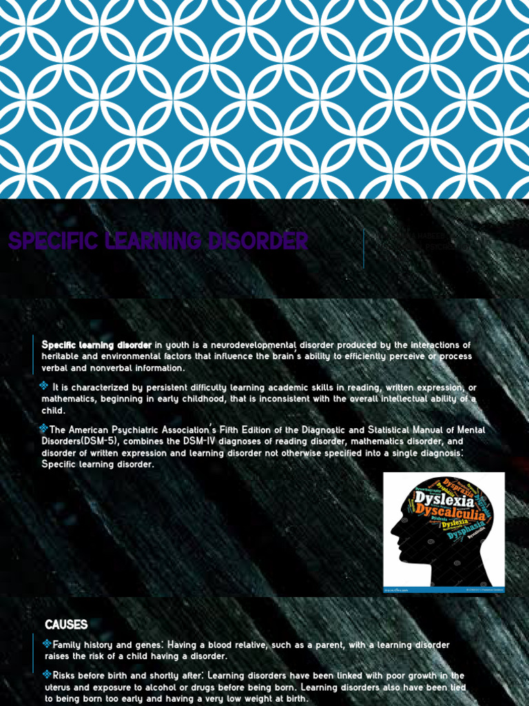 Specific Learning Disorder-1 | PDF