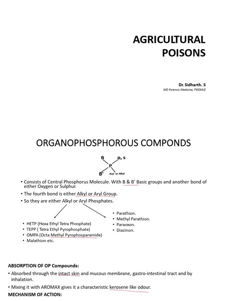 Agricultural Poison | PDF | Acetylcholine | Physiology
