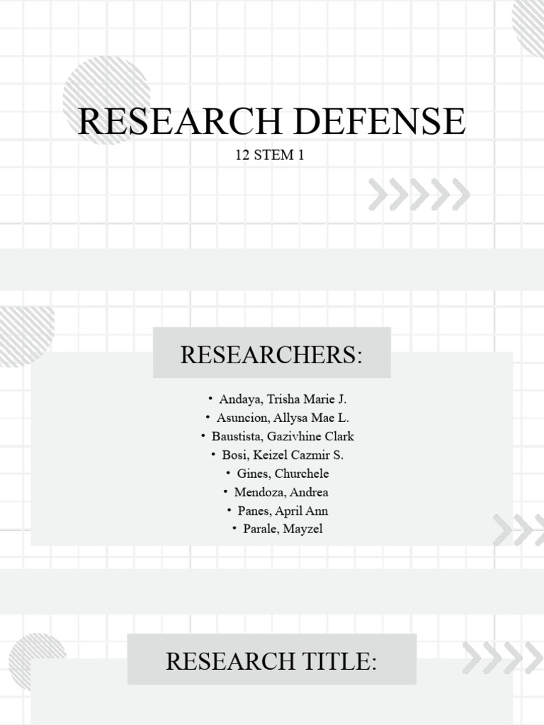 Gray White Simple Modern Thesis Defense Presentation PDF Internet