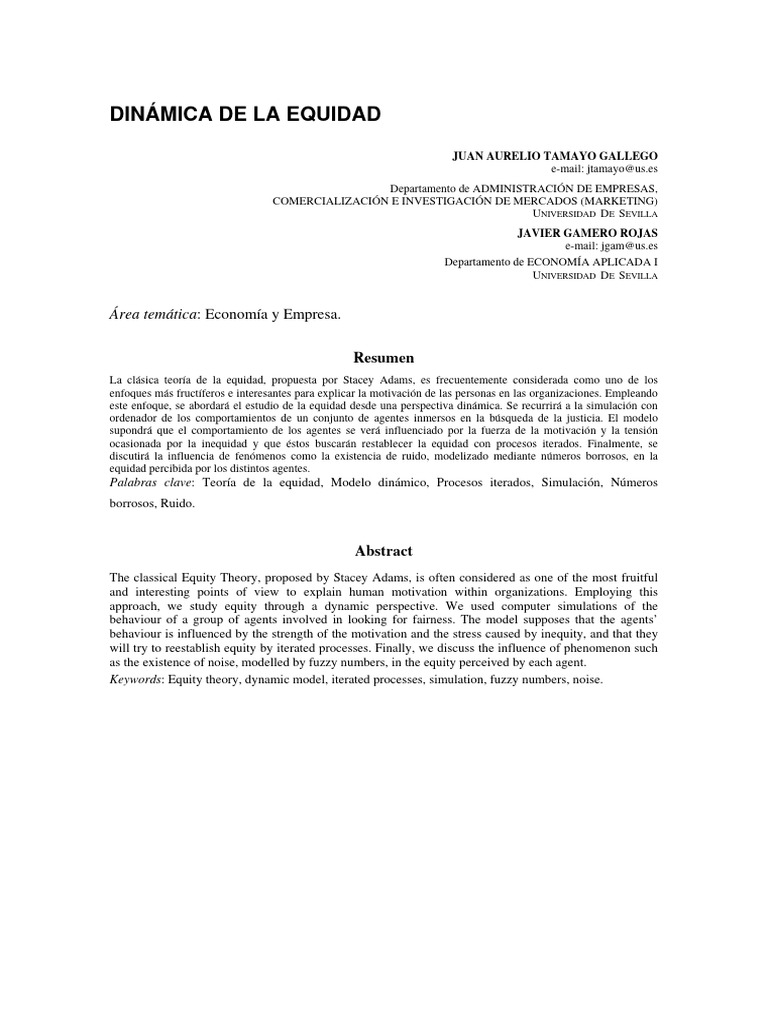 Cap - Libro-Dinámica de La Equidad (Págs. 365-380) - Páginas-365-380 | PDF | Simulación | Justicia