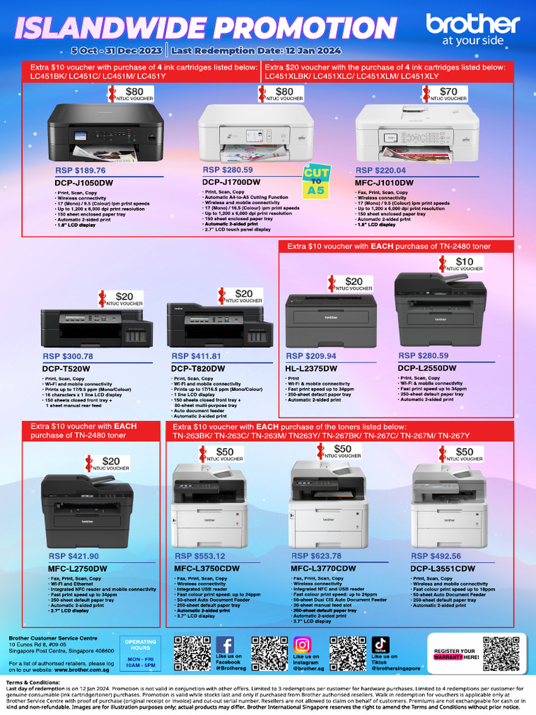 Brother Islandwide Promotion Printer - Extended | PDF