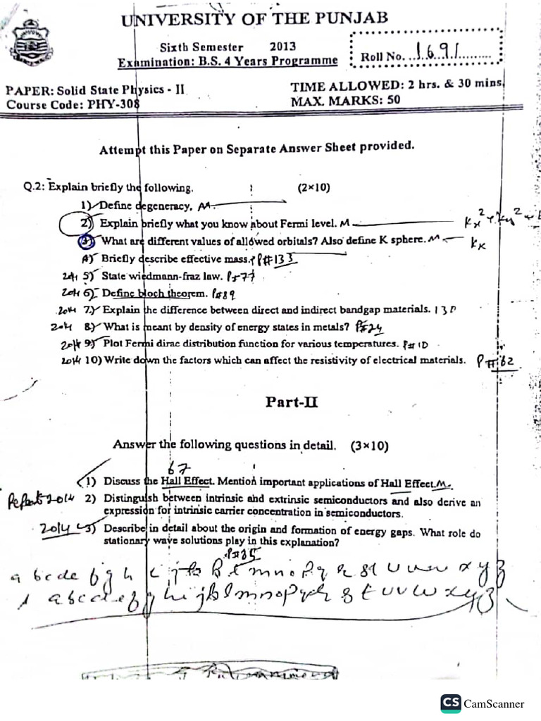SSP-II Past Papers 2013-2019 | PDF