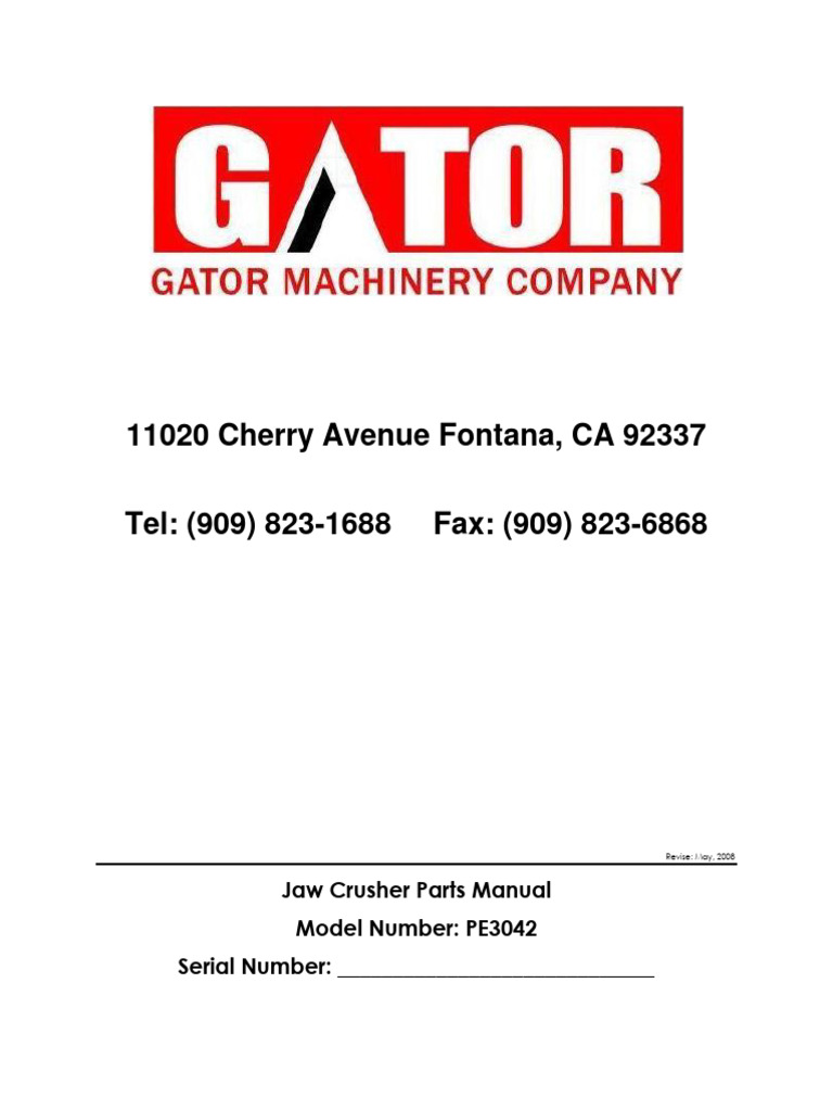 Manual de Partes Gator | PDF