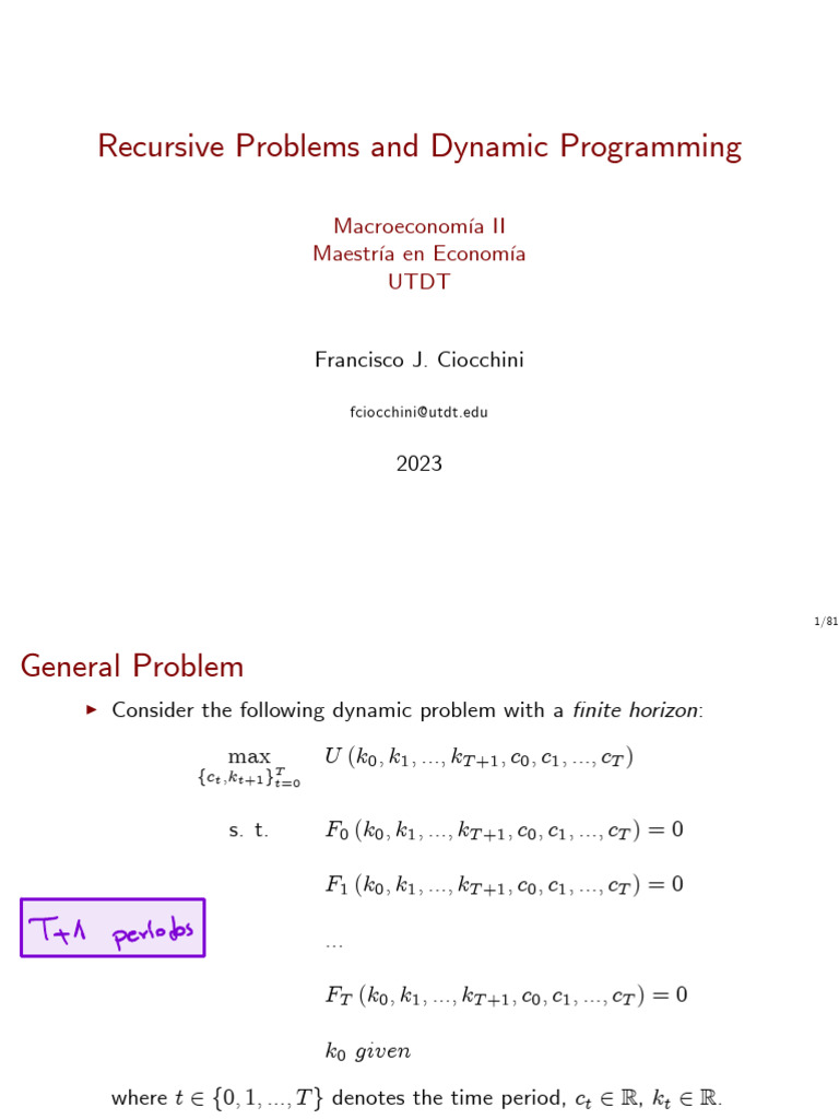 1 - Programación Dinámica | PDF | Dynamic Programming | Applied Mathematics