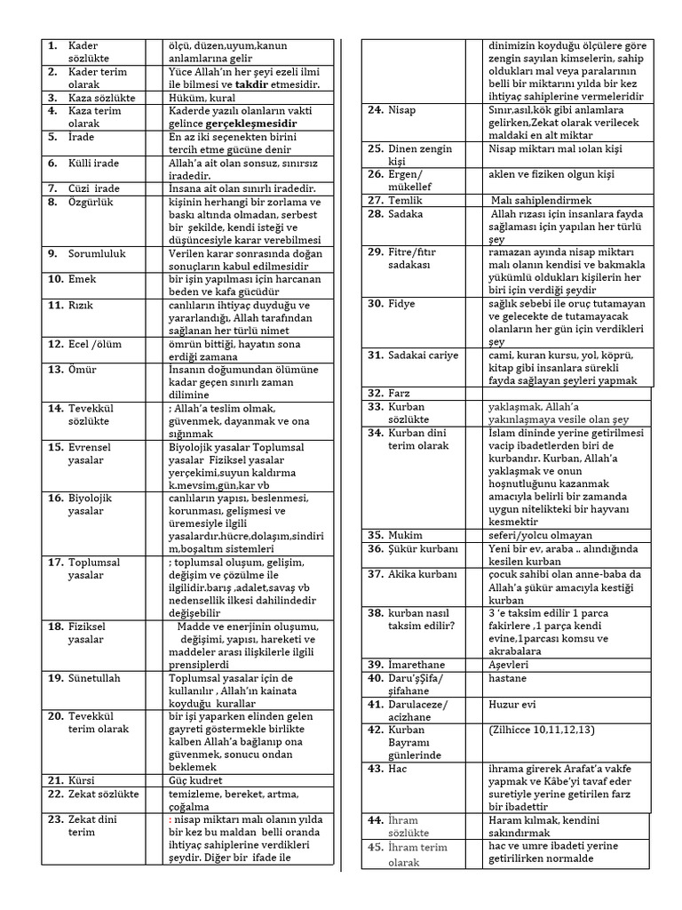 8 Dkab LK 4 Unte Kavramlar | PDF