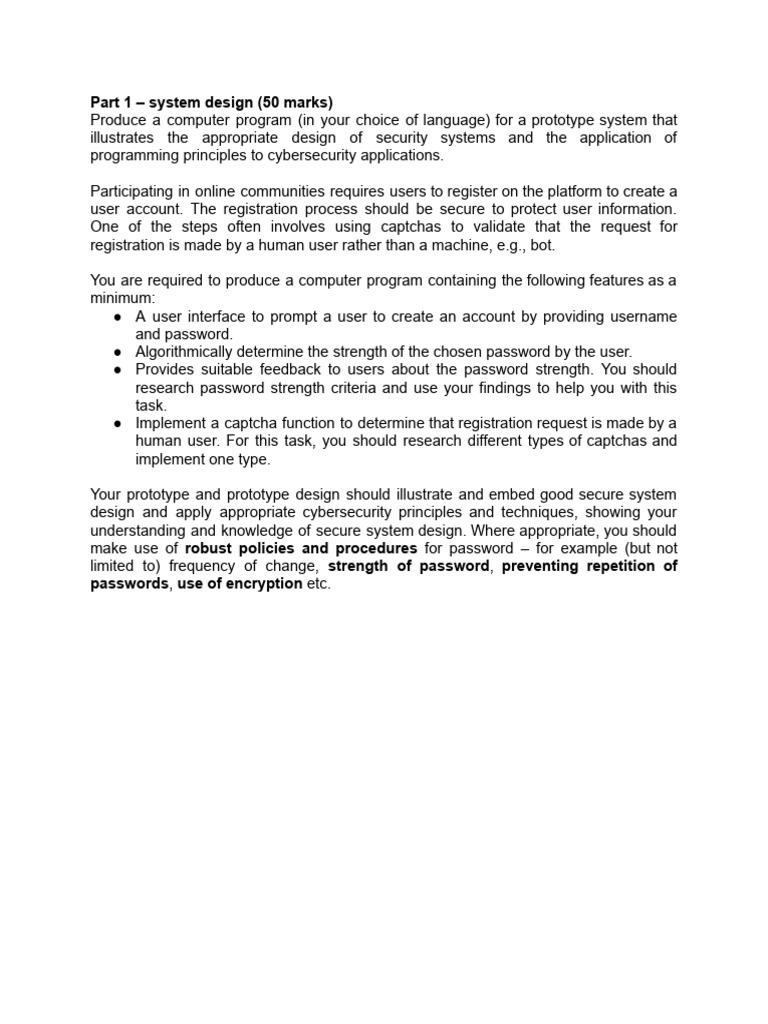 Assignment Guidance ACS Part 2 | PDF | Password | User (Computing)