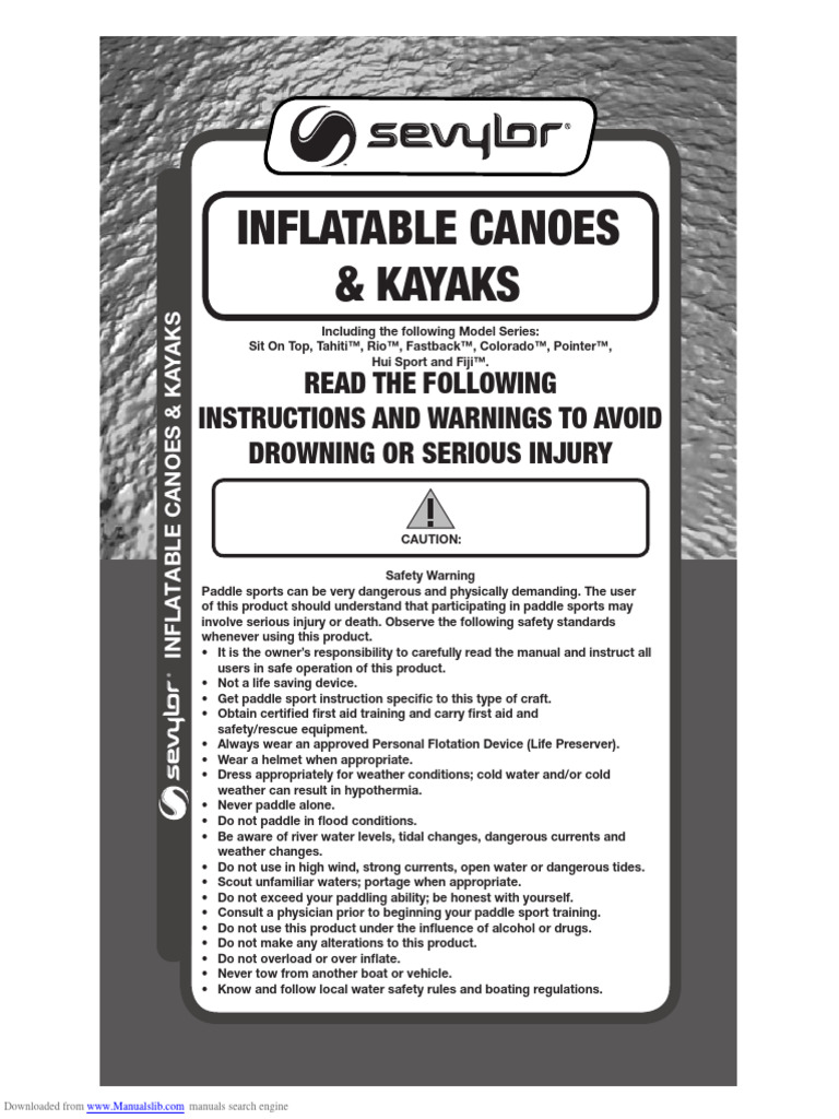 Manual Sevylor | PDF