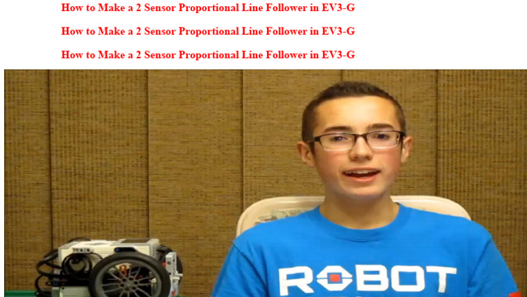 How To Make A 2 Sensor Proportional Line | PDF
