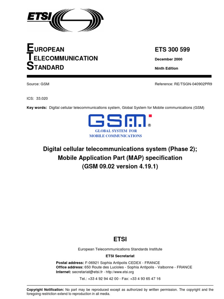 MAP Standard v2 | PDF | Telecommunications | Networks
