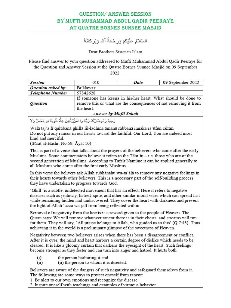 QA - QB-Series 010 Question 2 | PDF | Religion & Spirituality