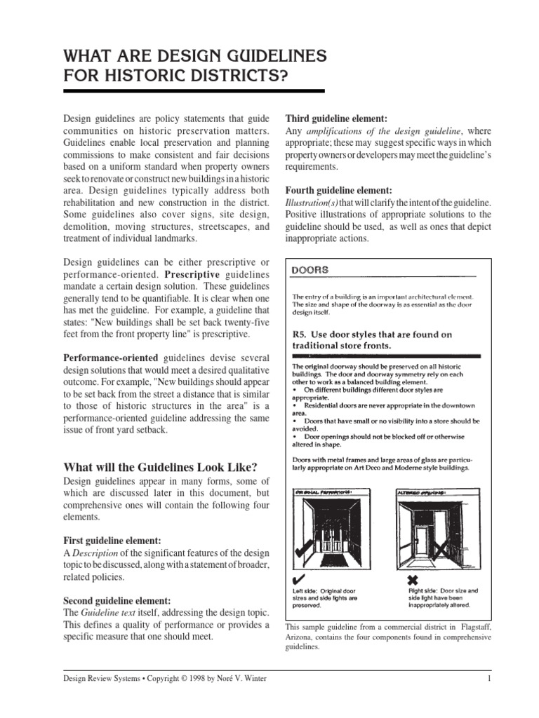 What Are Design Guidelines? | PDF | Zoning | Historic Preservation