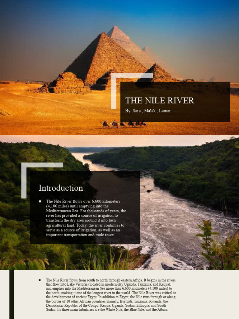 The Nile River: By: Sara, Malak, Lamar | PDF | Nile | Physical Geography