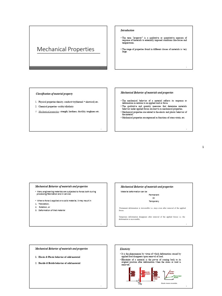 UNIT 2.mechanical Properties | PDF