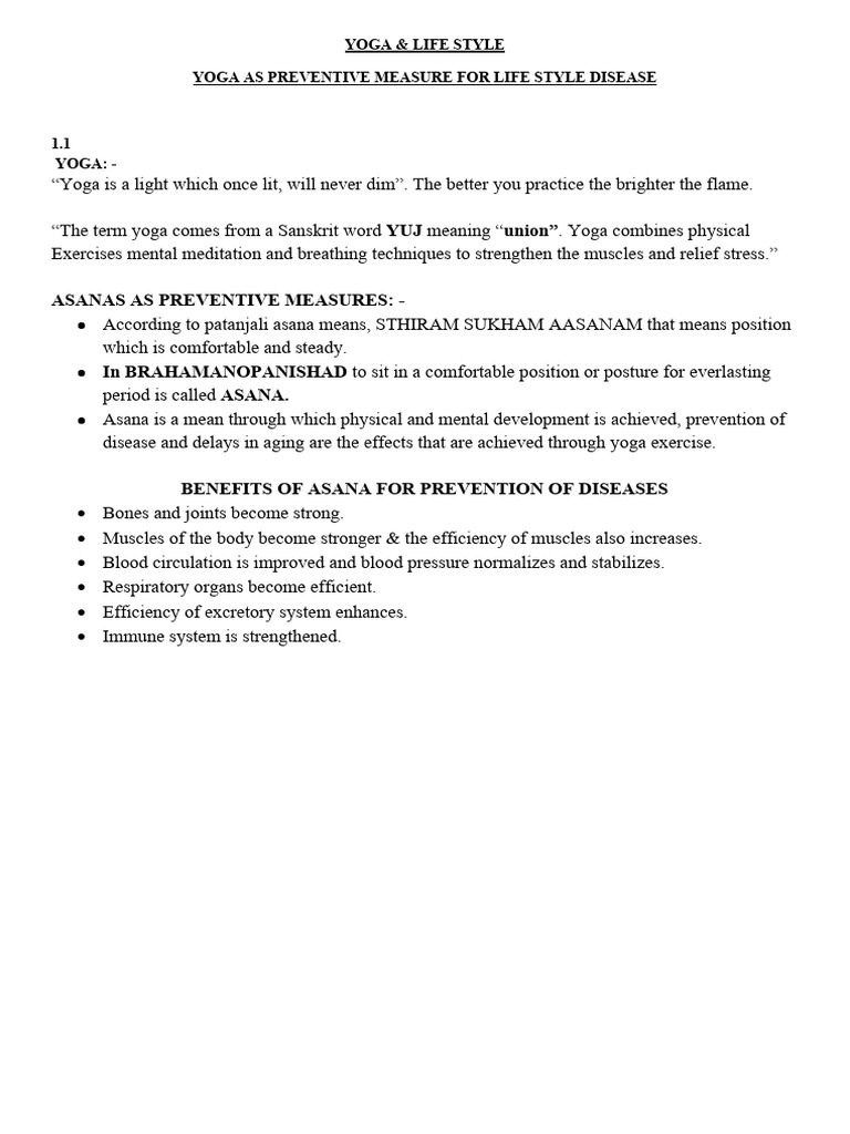 Chapter 3 - Yoga & Life Style | PDF