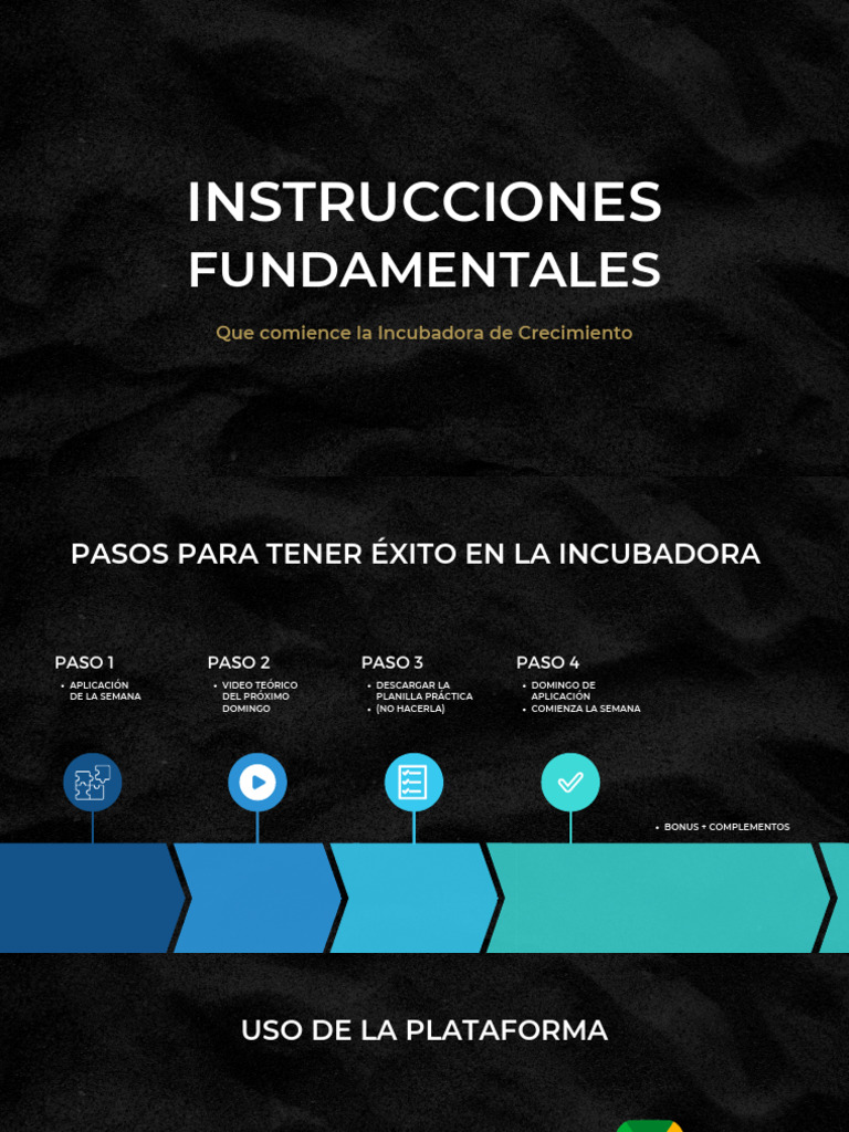 Bienvenida e Instrucciones | PDF