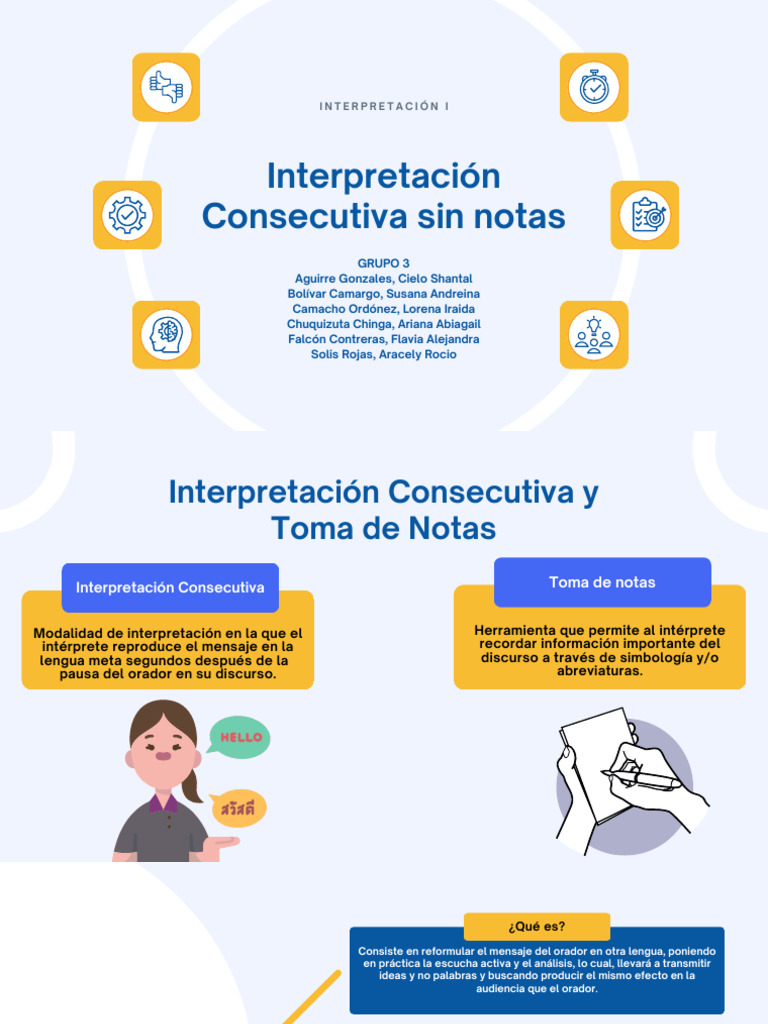Interpretación Consecutiva Explicada | PDF