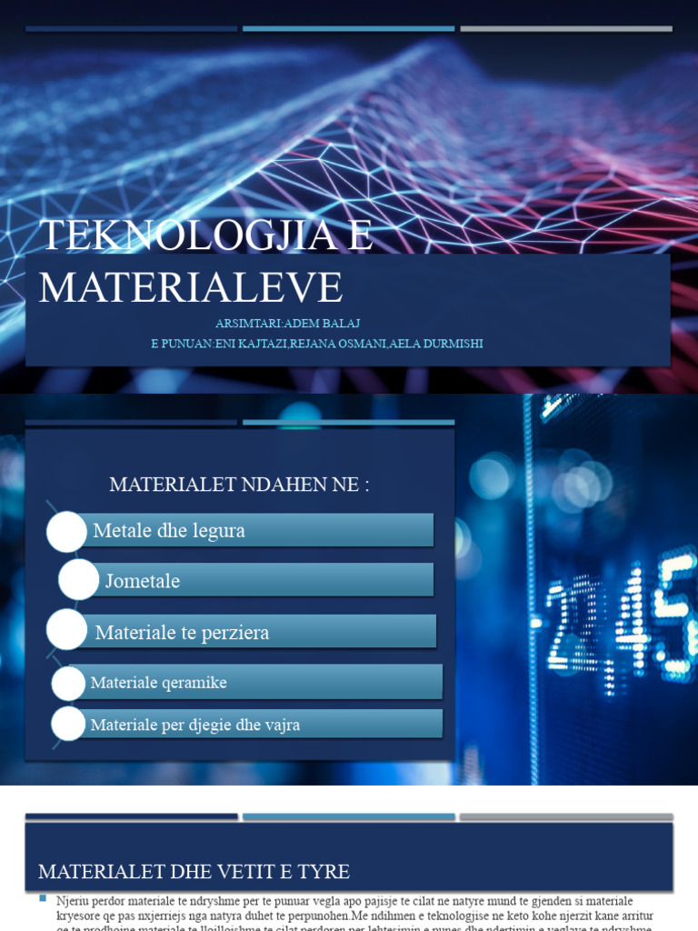 Teknologjia e Materialeve | PDF