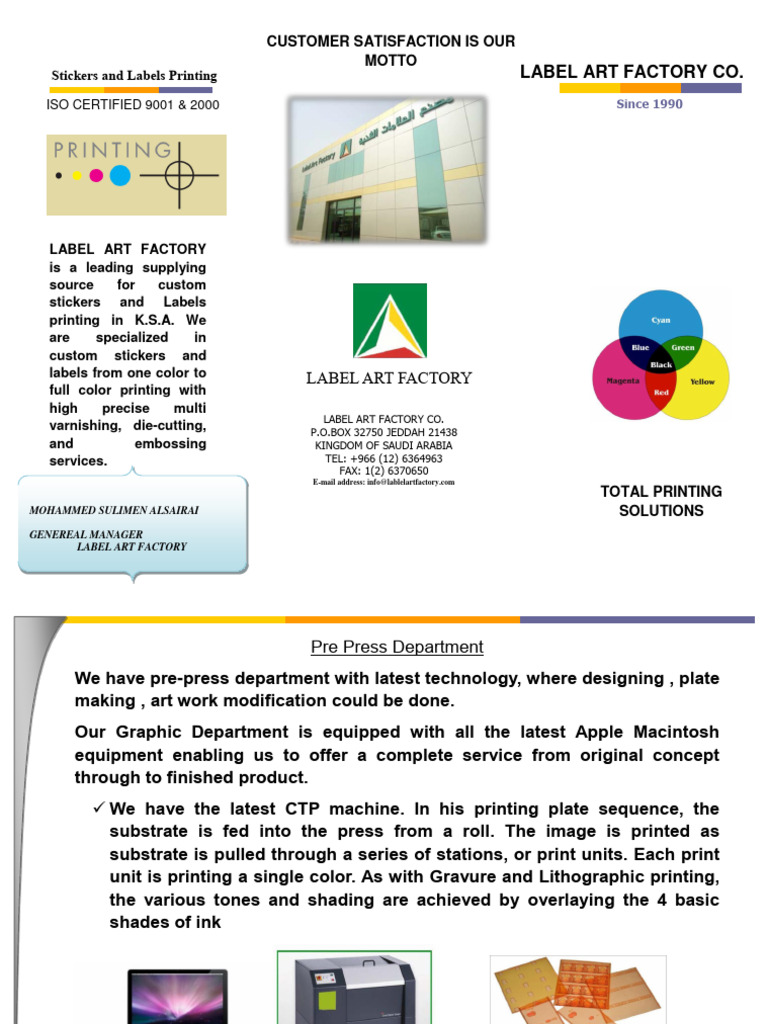 Laf Profile | PDF | Industrial Processes | Secondary Sector Of The Economy