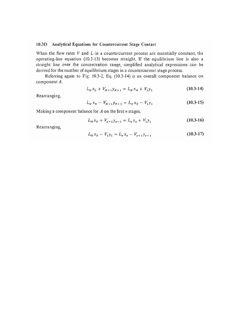 Kremser Equation | PDF