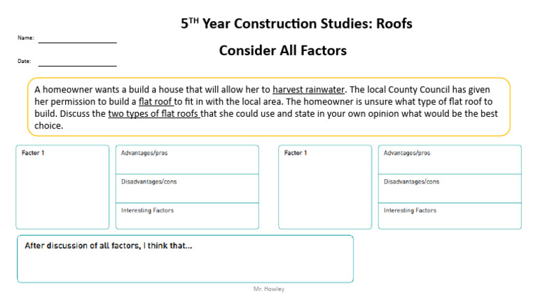 Lesson 17 Fifth Year Cs Consider All Factors Worksheet | PDF