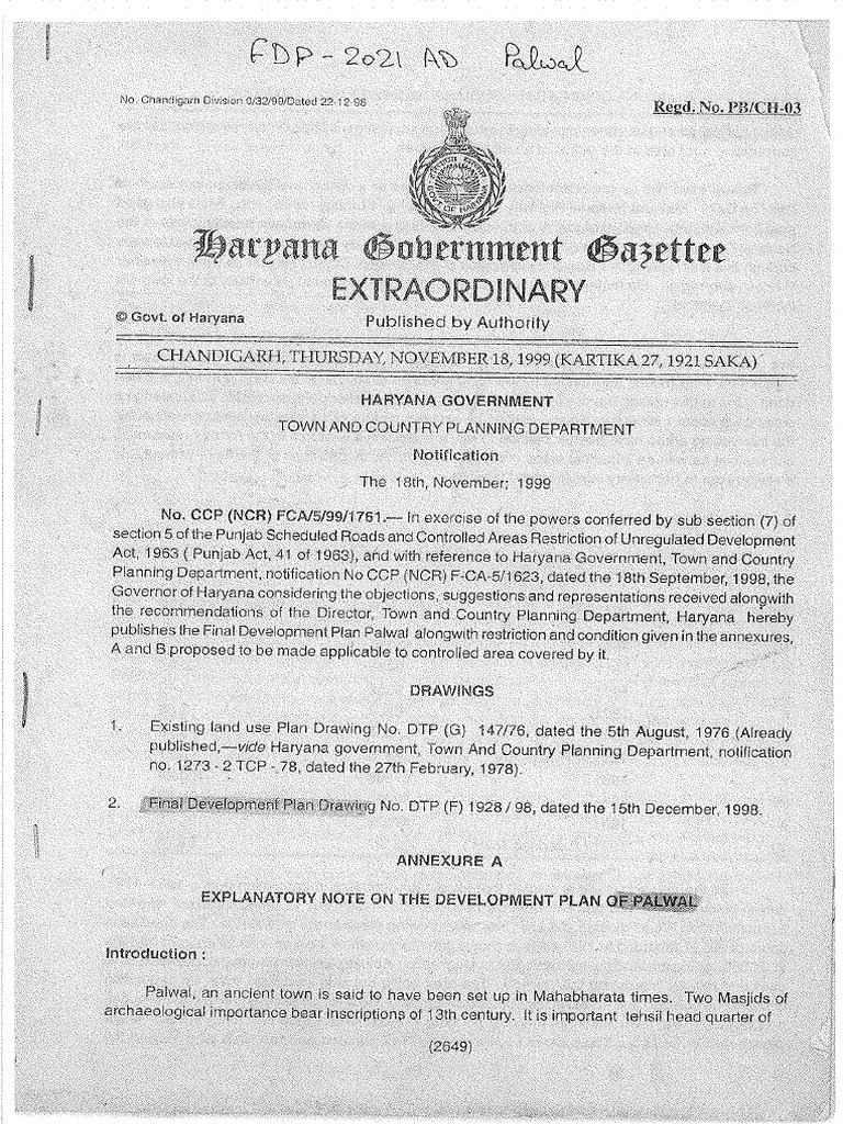 FDP PALWAL 2021 Exp Note | PDF