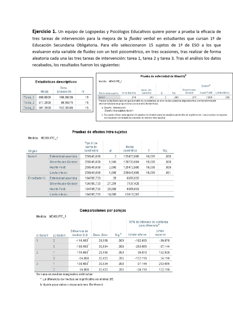 Ej Tema 5.2 Mã¡s de Dos Muestras Relacionadas | PDF