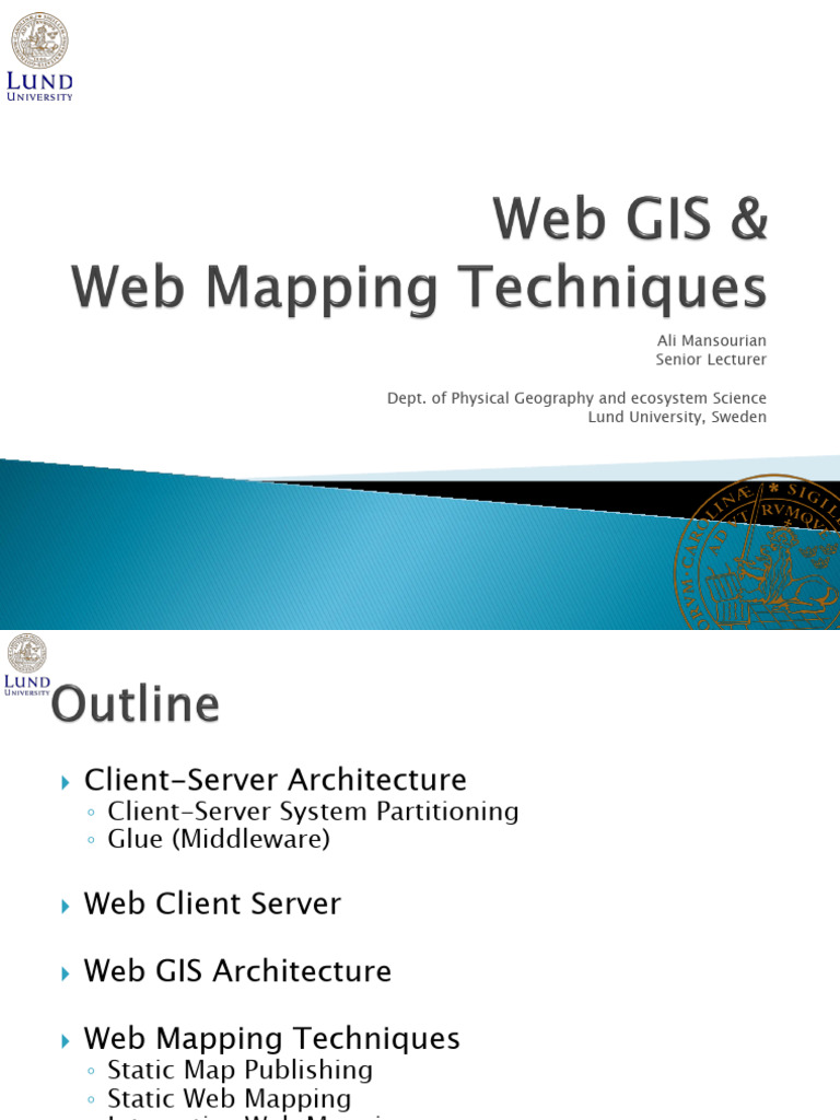 WebGIS and WebMappingTechniques | PDF