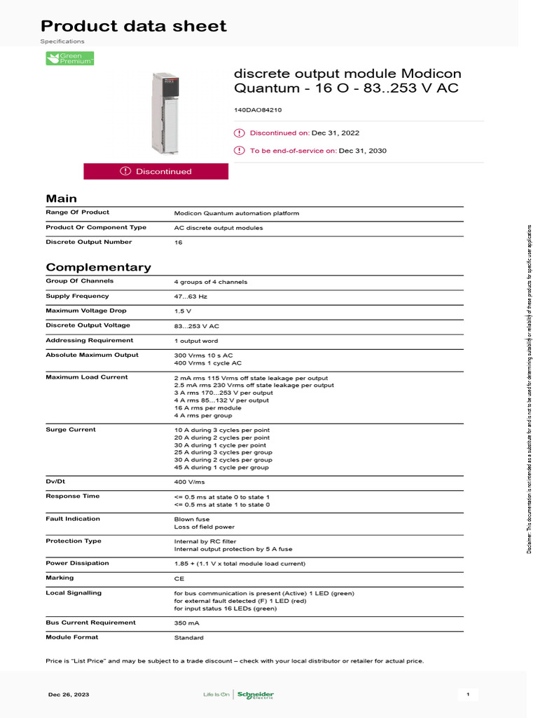 Schneider Electric - Modicon-Quantum-PAC - 140DAO84210 | PDF ...