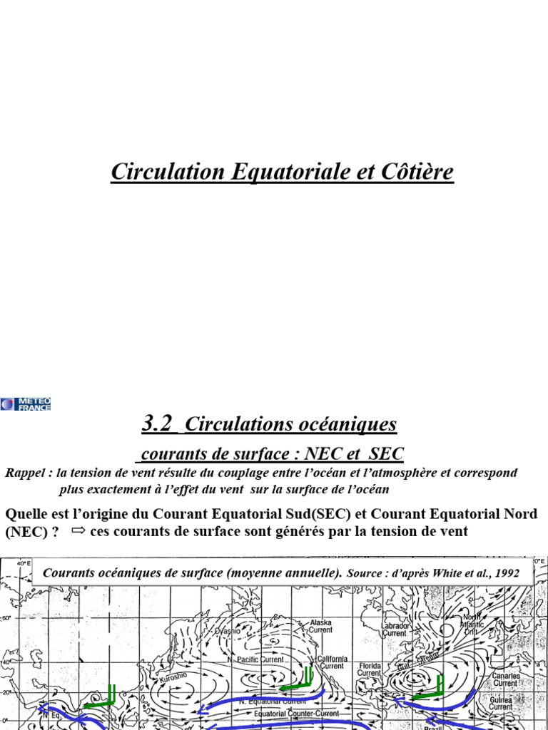 Circulations océaniques équatoriales et côtières | PDF | Plaie ...