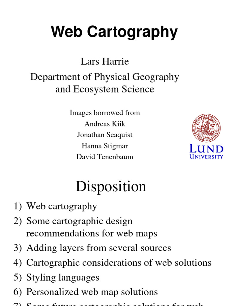Lecture Web Cartography | PDF