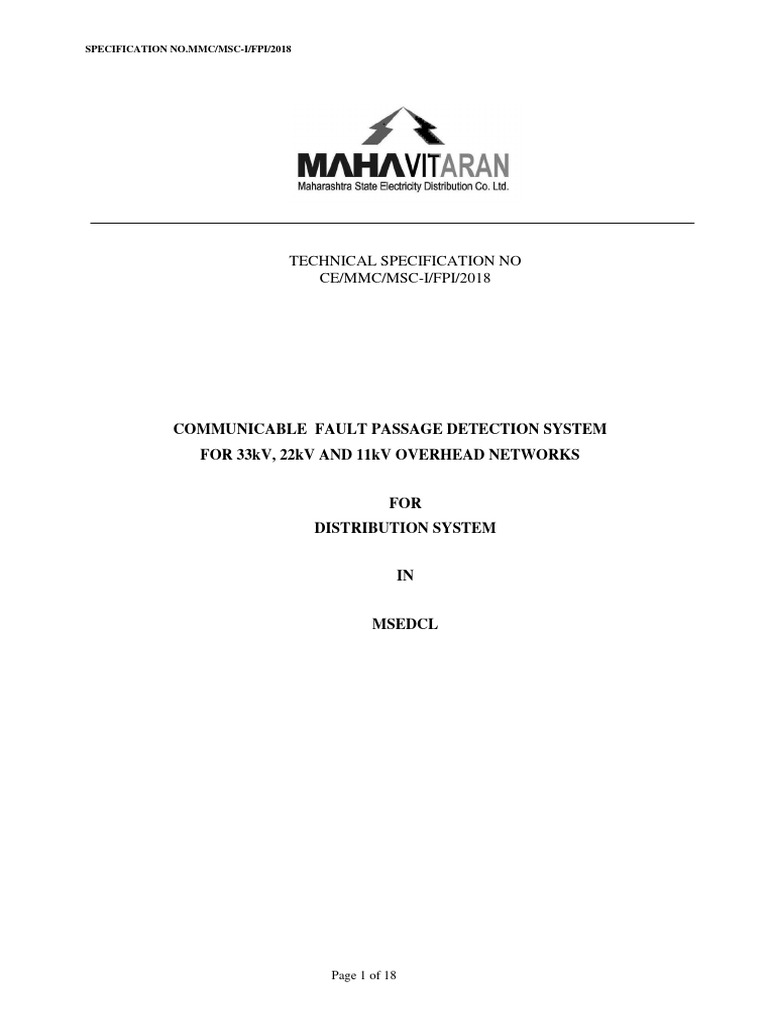 Communicable Fault Passage Detection System Pdf