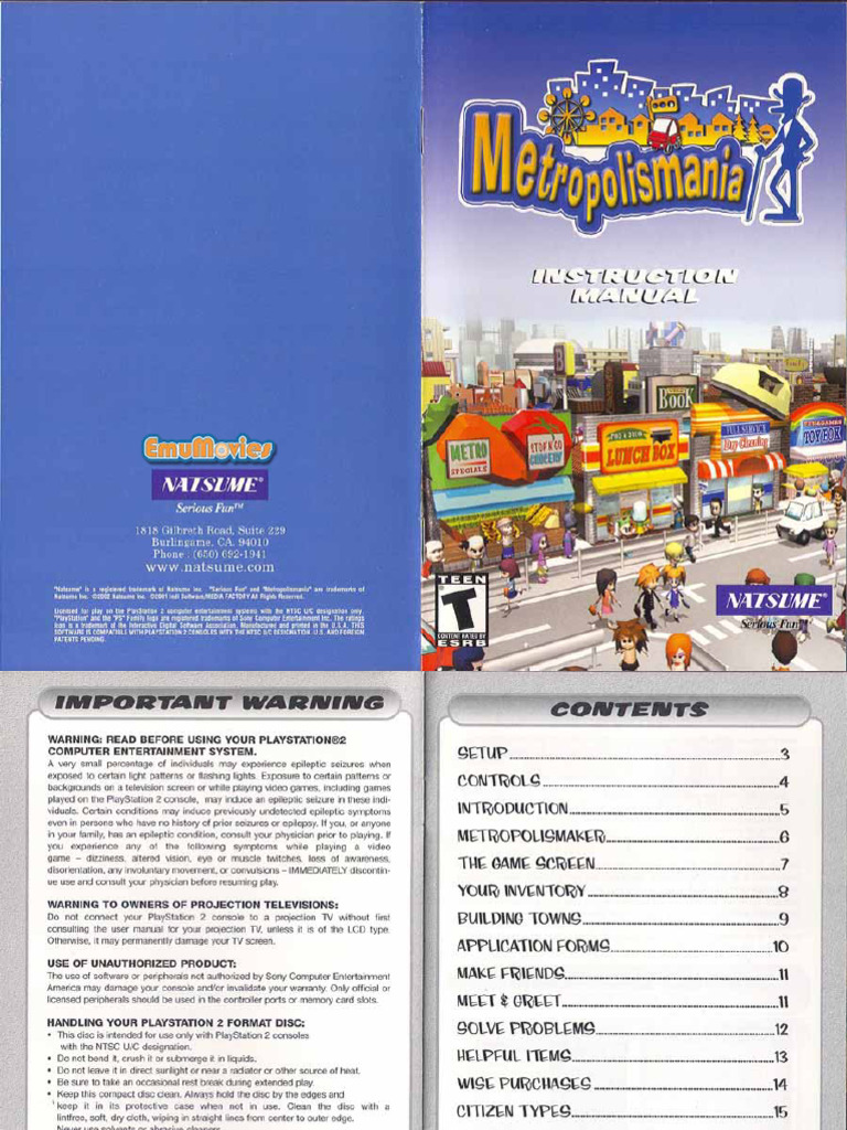 MetropolisMania - Manual (English) | PDF