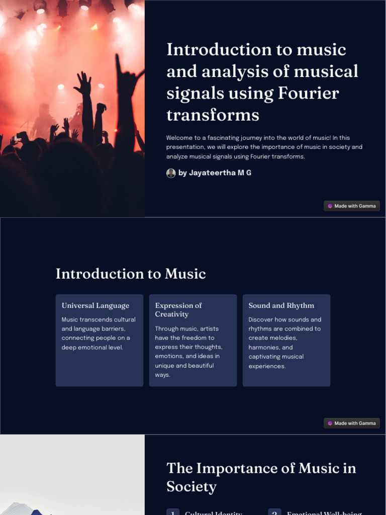 Introduction To Music And Analysis Of Musical Signals Using Fourier Transforms Pdf Fourier