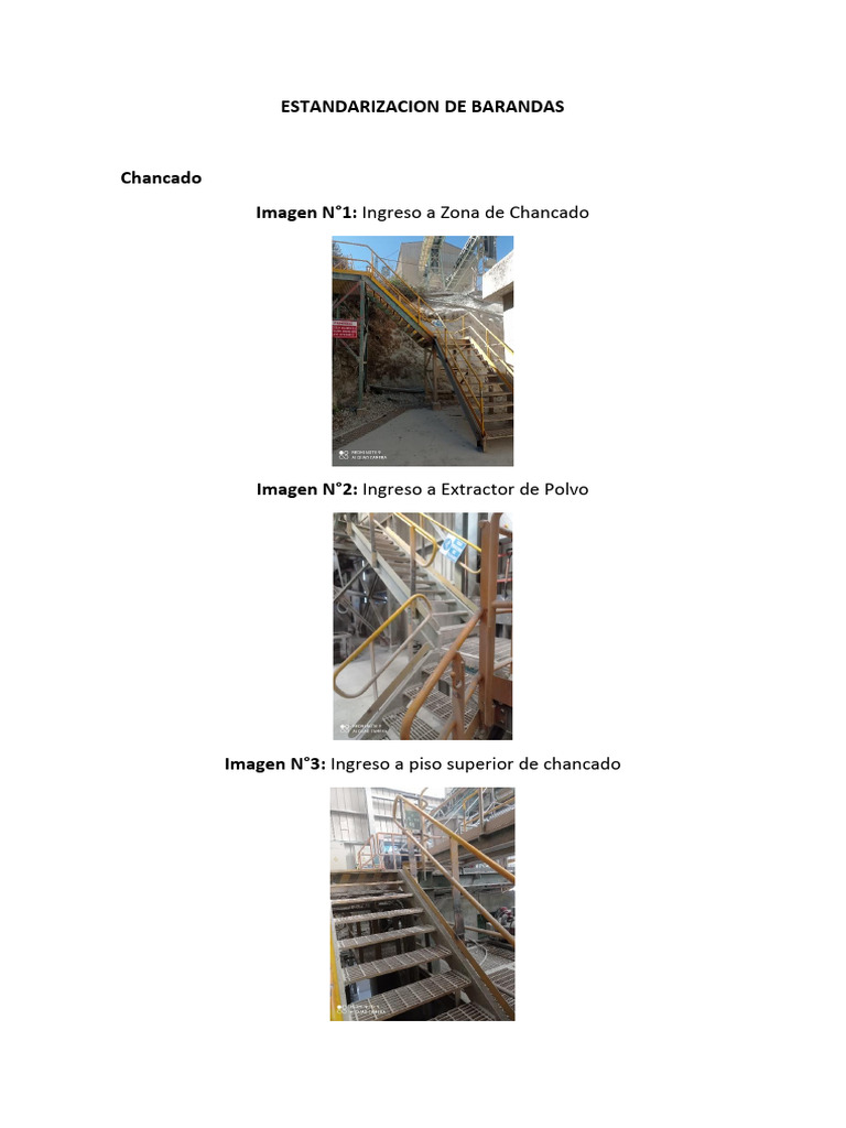 Estandarizacion de Barandas | PDF
