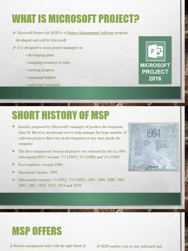 1 - First Session - What Is Microsoft Project | PDF