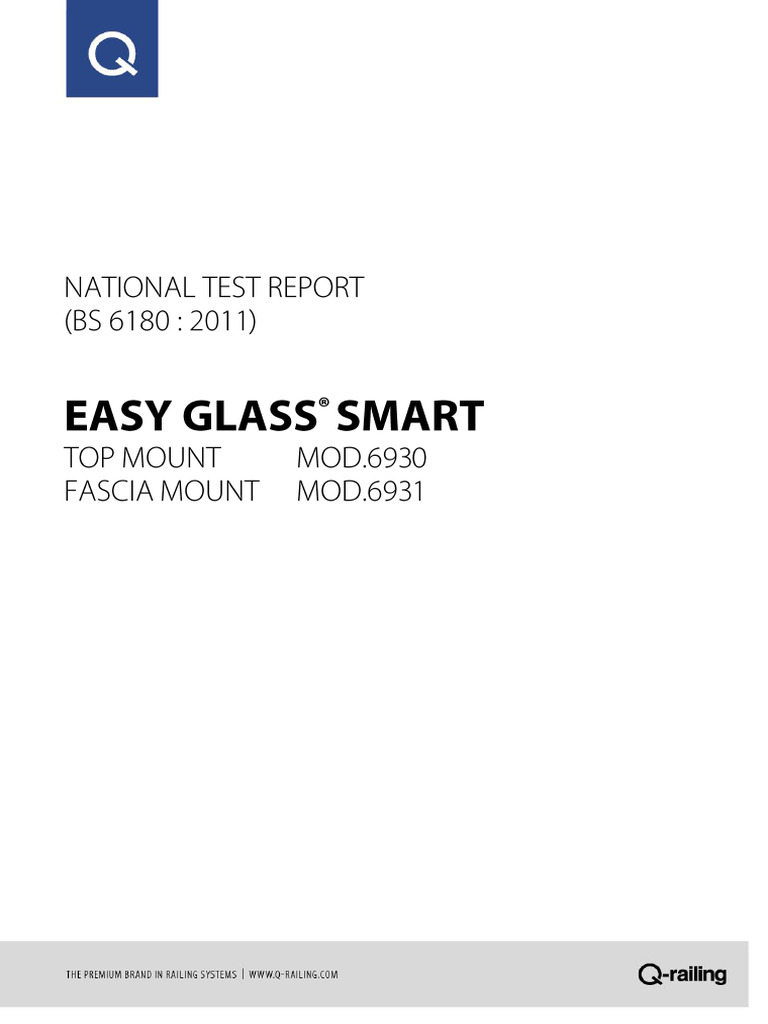 Bs6180 Testreport Q Railing Smart Uk C | PDF | Stairs | Building