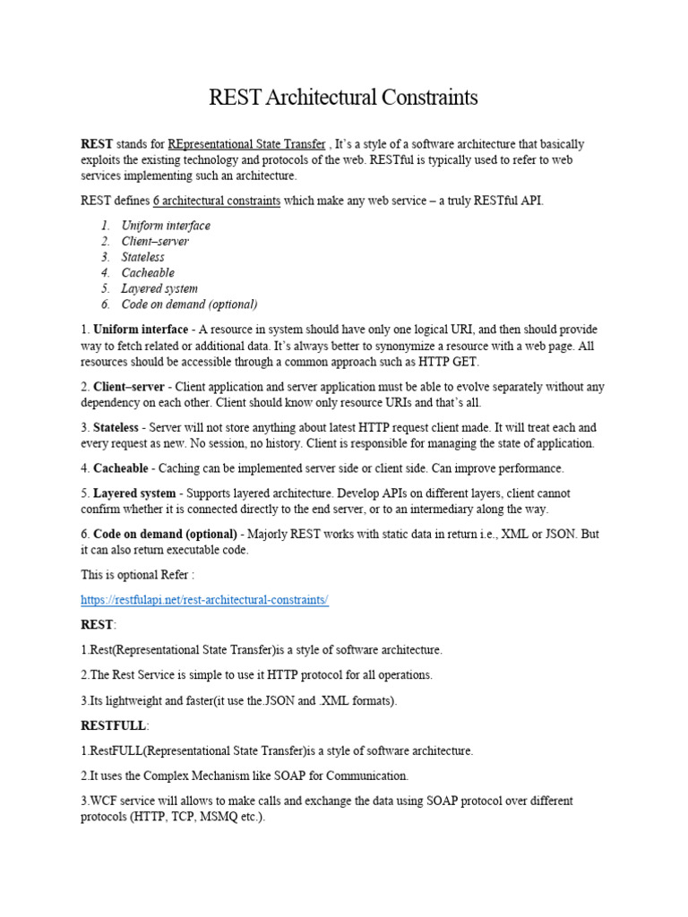 REST & SOLID Principles Explained | PDF | Business | Computers