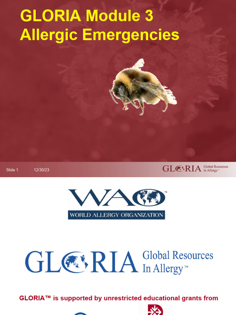 Module3 Allergic Emergencies 0408 | PDF | Allergy | Asthma