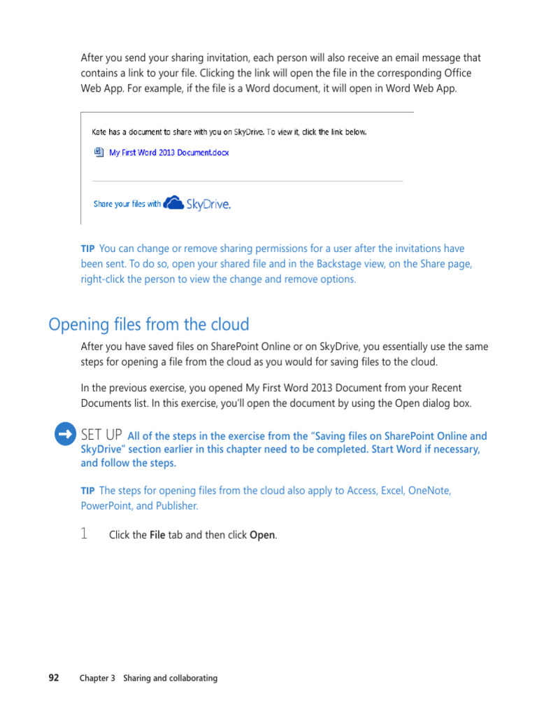 Opening Files From The Cloud: Set Up | PDF