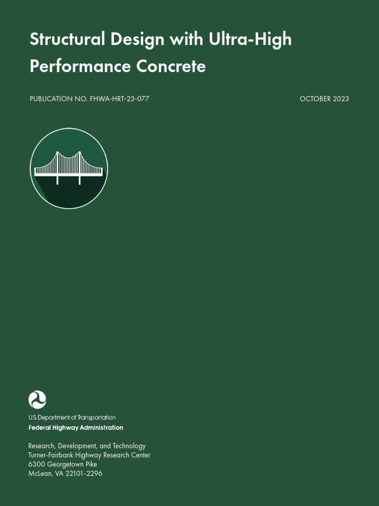 Structural Design With UHPC-FHWA Guidelines | PDF