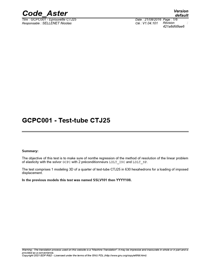 Code - Aster: GCPC001 - Test-Tube CTJ25 | PDF | Physical Sciences ...