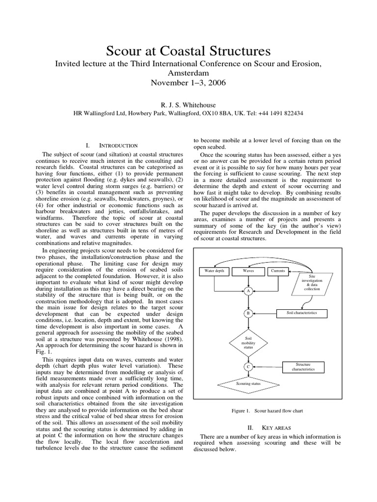 Scour Assessment at Coastal Structures | PDF | Beach | Erosion