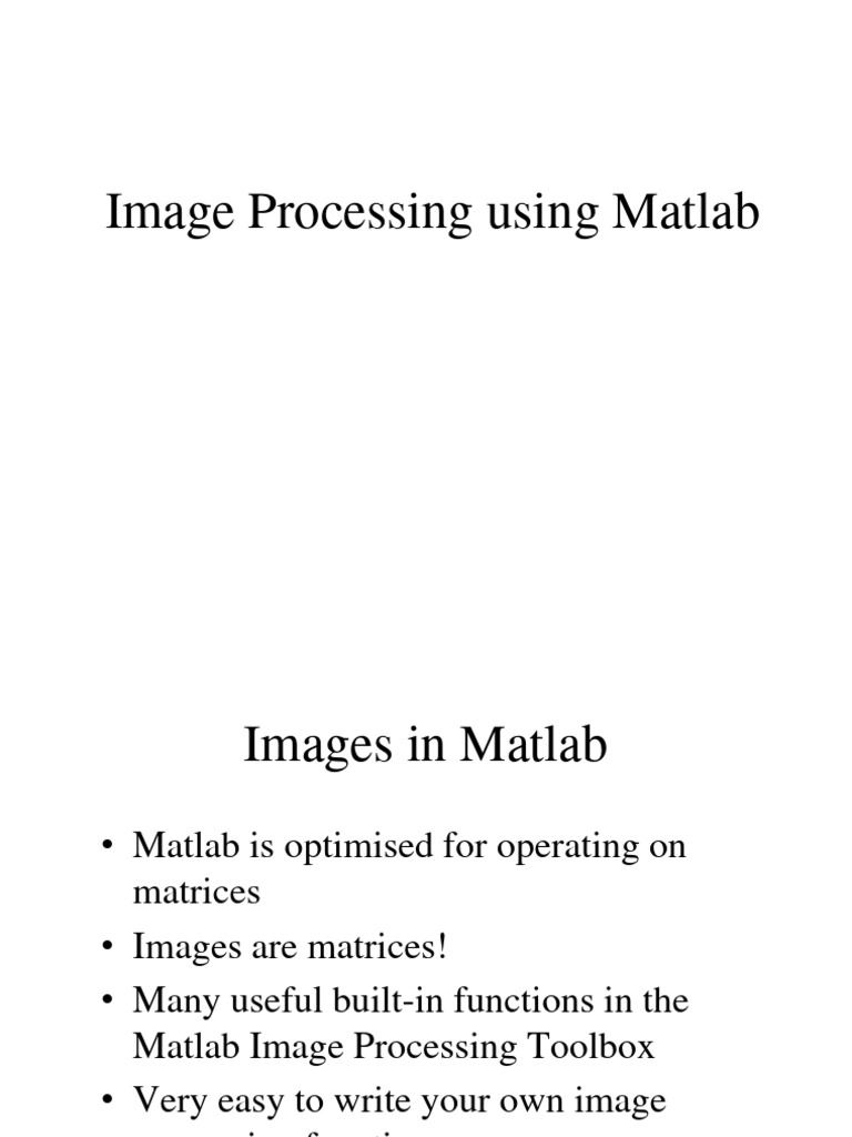 Image Processing Using Matlab Pdf Matrix Mathematics Cartesian Coordinate System