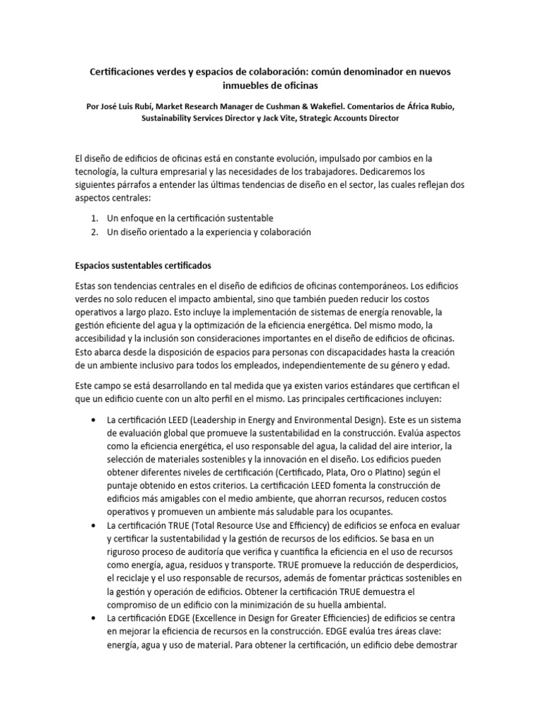 Tendencias Diseño en Oficinas | PDF