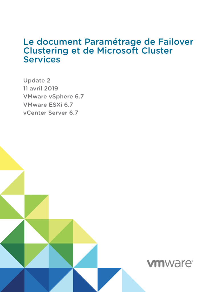 18 - Vsphere-Esxi-Vcenter-Server-672-Setup-Mscs | PDF