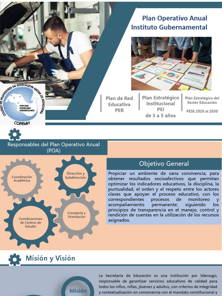 Plan Operativo Anual del Sector Educativo | PDF | Planificación ...